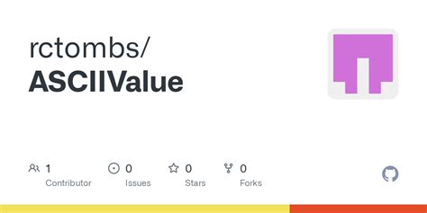 Github Rctombsasciivalue