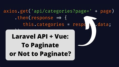 laravel api paginated full list same endpoint or separate youtube