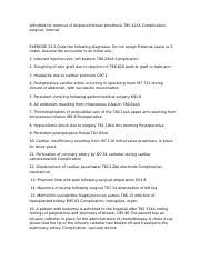 Complications Of Surgical Procedures Diagnosis Coding Exercise Course Hero