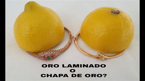 Como Saber Si Una Cadena Es De Oro Con Limon