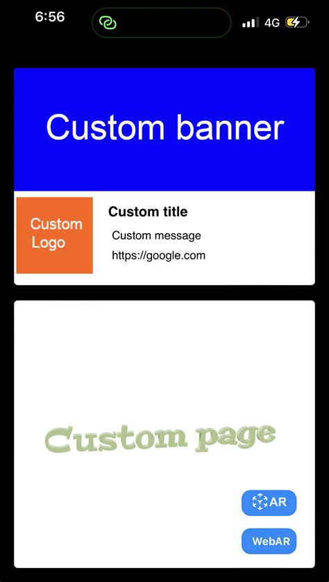 how to create a customized ar code experience