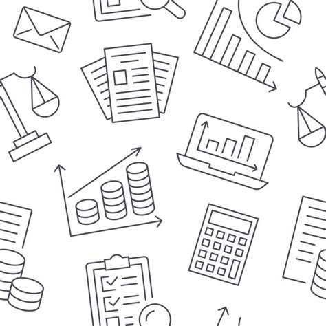 Software Development Seamless Pattern Flat Line Icons Programming Language Background Stock