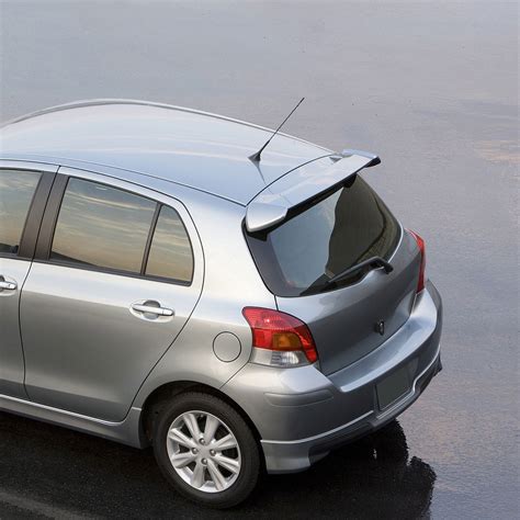 2006 2011 Toyota Yaris Hatchback Grey Primer Abs Oe Style Rear Spoiler