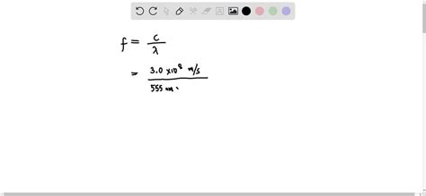 Solved Show A Sample For Calculating Frequency From Wavelength