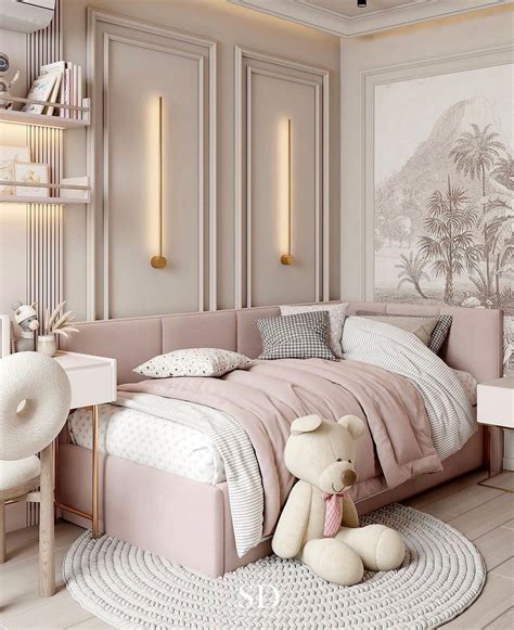 Дизайн детской⭐️Детская мебель Нежная детская для девочки в приглушенных тонах 🥰 Утонченно за