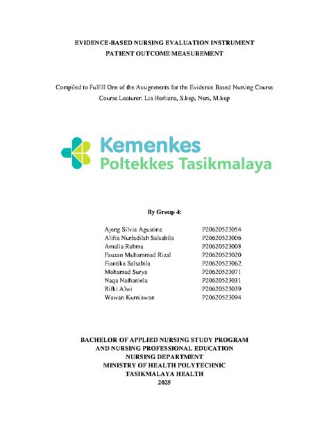 Nursing Evaluation Instrument For Patient Outcomes Ebn Studocu