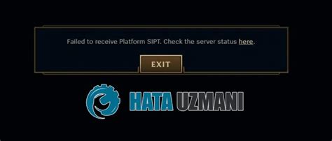How To Fix Failed To Receive Platform Sipt Error In League Solutions
