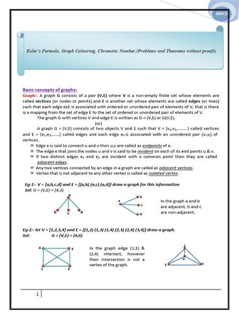 Unit v Graph Theory | PDF | Vertex (Graph Theory) | Graph Theory