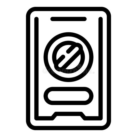 Smartphone Profile Icon Outline Vector Web Remove Stock Vector Illustration Of Identity Icon