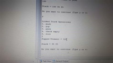 Stack Using Linked List Pushpoppeekcheck Emptysize Youtube