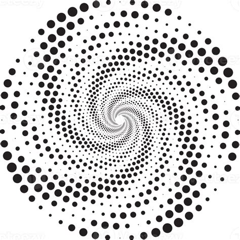 Dotted Circles Pattern Abstract Half Tone Graphic Circular Textured