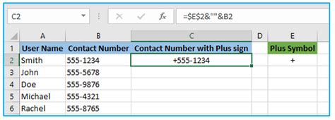 How To Add Plus Sign Before Numbers In Excel