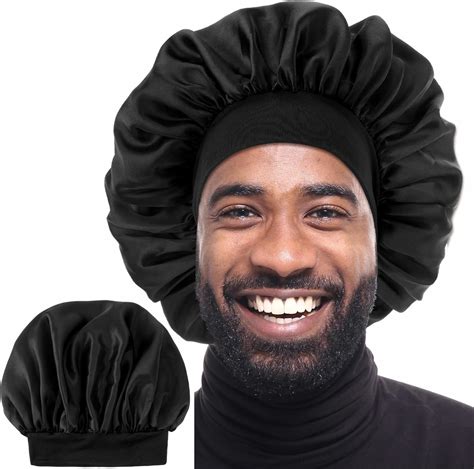 Dimeho Silk Bonnet For Men Hair Bonnet For Sleeping Satin Bonnets