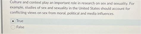 Solved Culture And Context Play An Important Role In Chegg Com