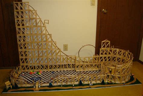 Popsicle Stick Roller Coaster