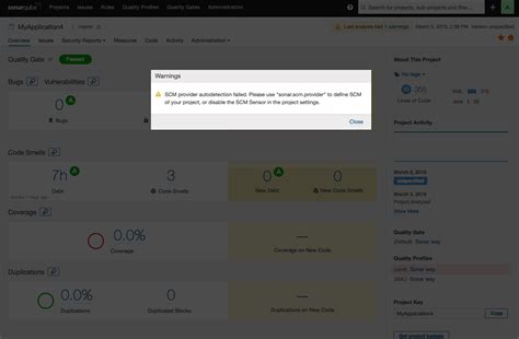 Scm Provider Autodetection Failed Sonarqube Server Community Build Sonar Community