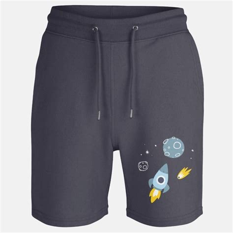 Space Rocket Age Regression Navy Blue Organic Cotton Unisex Spaceship