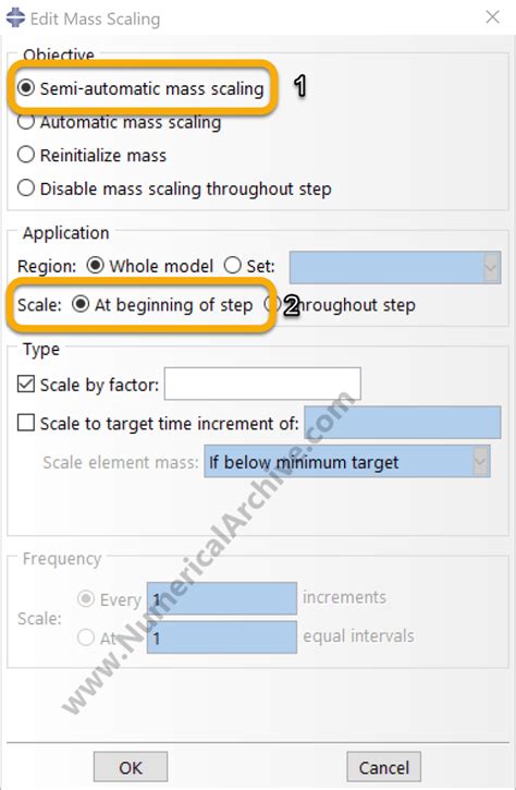 Abaqus Mass Scaling Structural Numerical Research Center