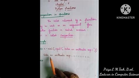 12th Std Computer Science Chapter 7 Python Functionscomposition In