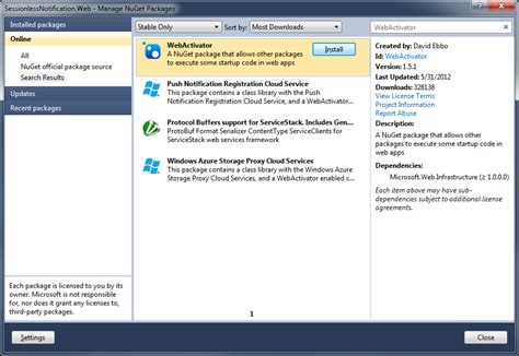 Sessionless Notification In Aspnet Mvc