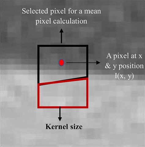 an illustration of picking neighboring pixels for noise reduction in download scientific