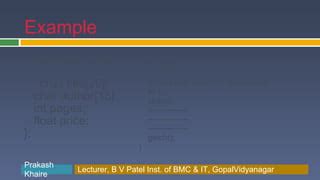 Lecture Structurein C Ppt Programming Languages Computing