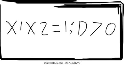 Quadratic Equations Properties Roots Mutually Inverse Stock Vector Royalty Free 2575478993