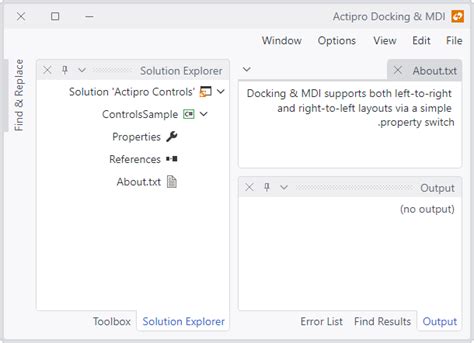 Flow Direction Docking And Mdi Layout Globalization And Accessibility