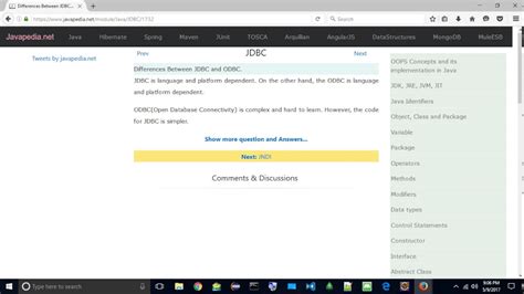 Differences Between Jdbc And Odbc Youtube