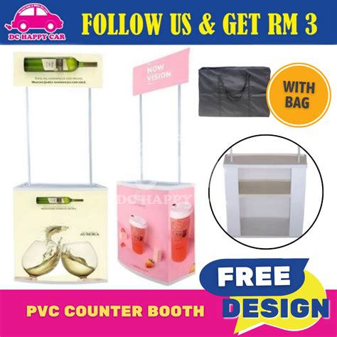 Pvc Counter Booth Promotional Counter Included Printing Booth And