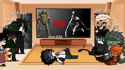 Gacha Club Reaction Scps React To Doomslayer Vs 096 Part 2 🇸🇦🇺🇸 Youtube