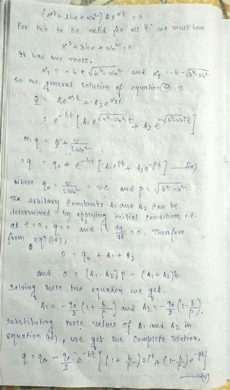 An Rlc Circuit With R 12 Ω L 1 H C 001 F Wizedu