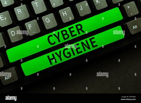 Inspiration Showing Sign Cyber Hygiene Business Idea Steps That Computer Users Take To Improve