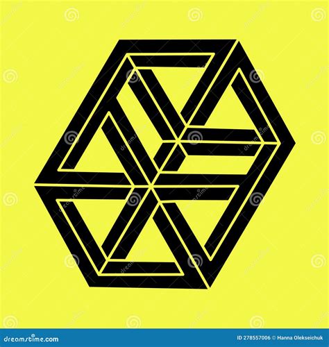 Escher Paradox Geometry Optical Illusion Object Sacred Geometric Figure Optical Art