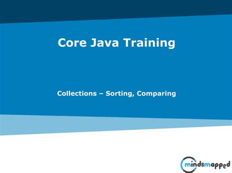 Collections Sorting Comparing Basics Ppt