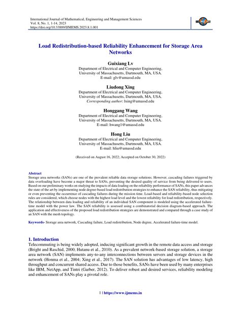 Pdf Load Redistribution Based Reliability Enhancement For Storage