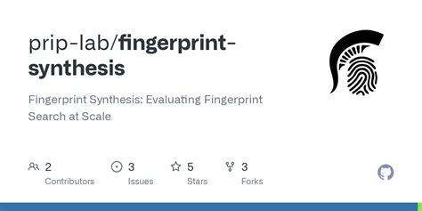 Github Prip Labfingerprint Synthesis Fingerprint Synthesis