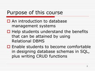 Lesson Intro To Databases PPT