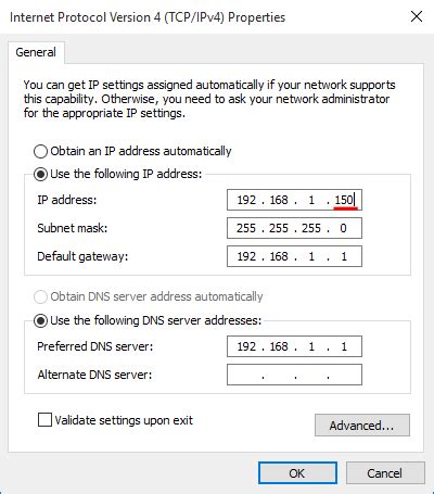 Set A Static Ip Address In Windows For The Lan Pcsteps Com