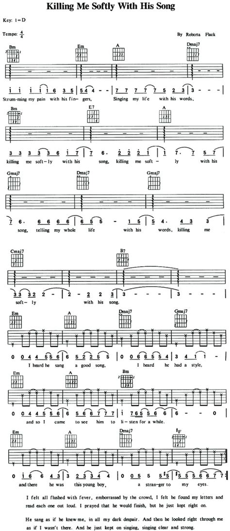 Killing Me Softly Chords