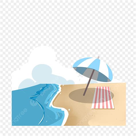 비치 파라솔 일러스트 여름날 바닷가 파라솔 Png 일러스트 및 Psd 이미지 무료 다운로드 Pngtree