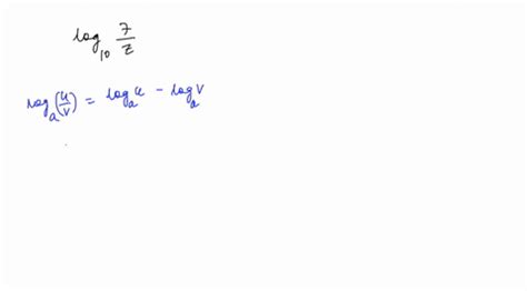 SOLVED Use The Properties Of Logarithms To Expand The Expression As A Sum Difference And Or