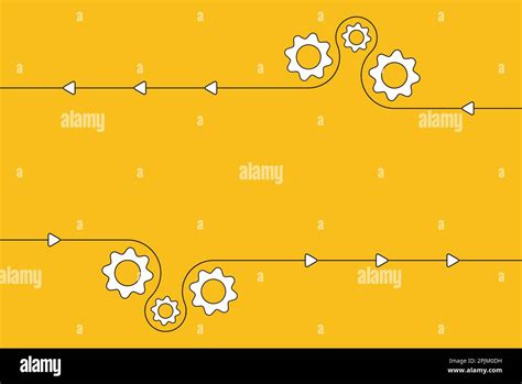 Infographics Design Elements Rotating Cogs Or Cogwheels As Process