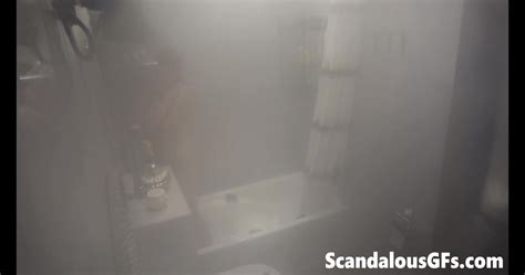 Video Of My Girlfriend Naked In The Bathroom Enjoying A Flattering
