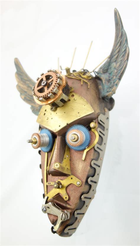 Pin By Randall Quade On Sculptures From Junk Etc Mask Design Assemblage Steampunk Costume