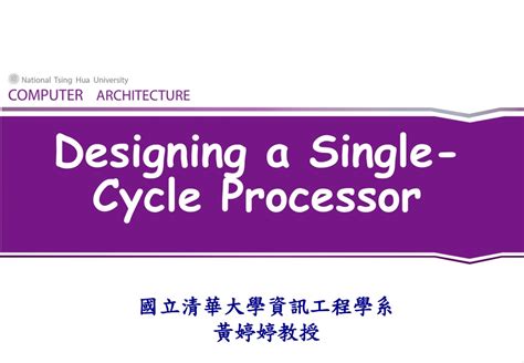 Ppt Designing A Single Cycle Processor Powerpoint Presentation Free