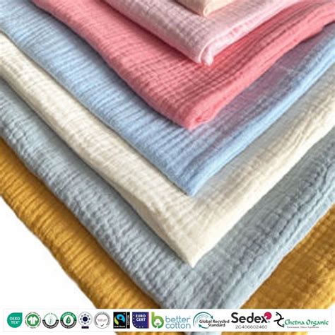 Sustainable Cotton Muslin Gauze Fabric Manufacturers Wholesalers