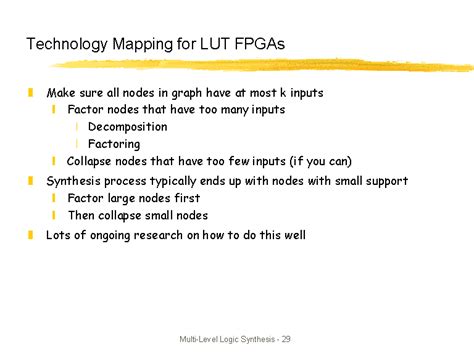 Technology Mapping For LUT FPGAs