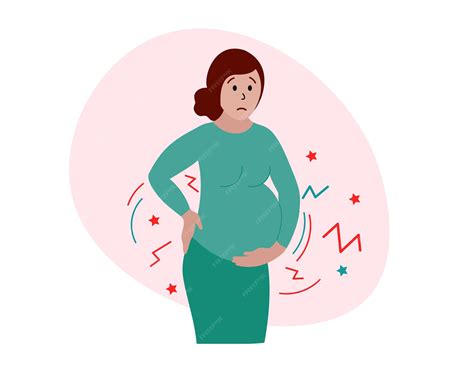 Contrações De Parto Mulher Grávida Com Dores De Parto Contrações Reais