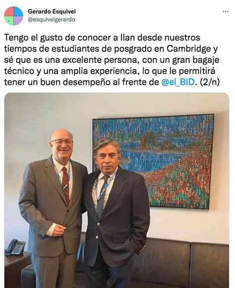 Confía Gerardo Esquivel En La Experiencia De Ilan Goldfajn